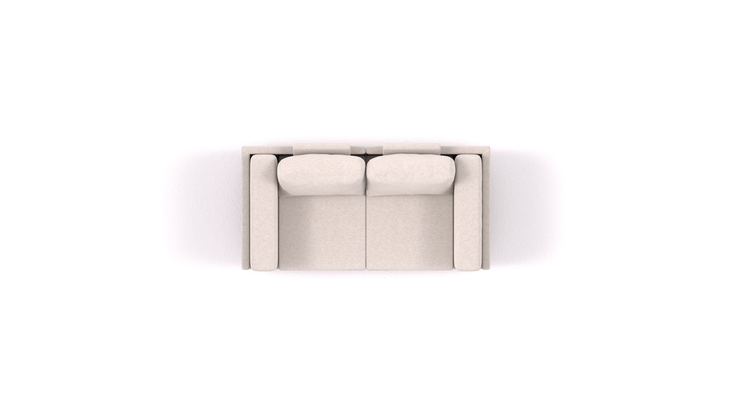 Modularni dvosed sa drvenim nožicama Clooods 2S | FEYDOM