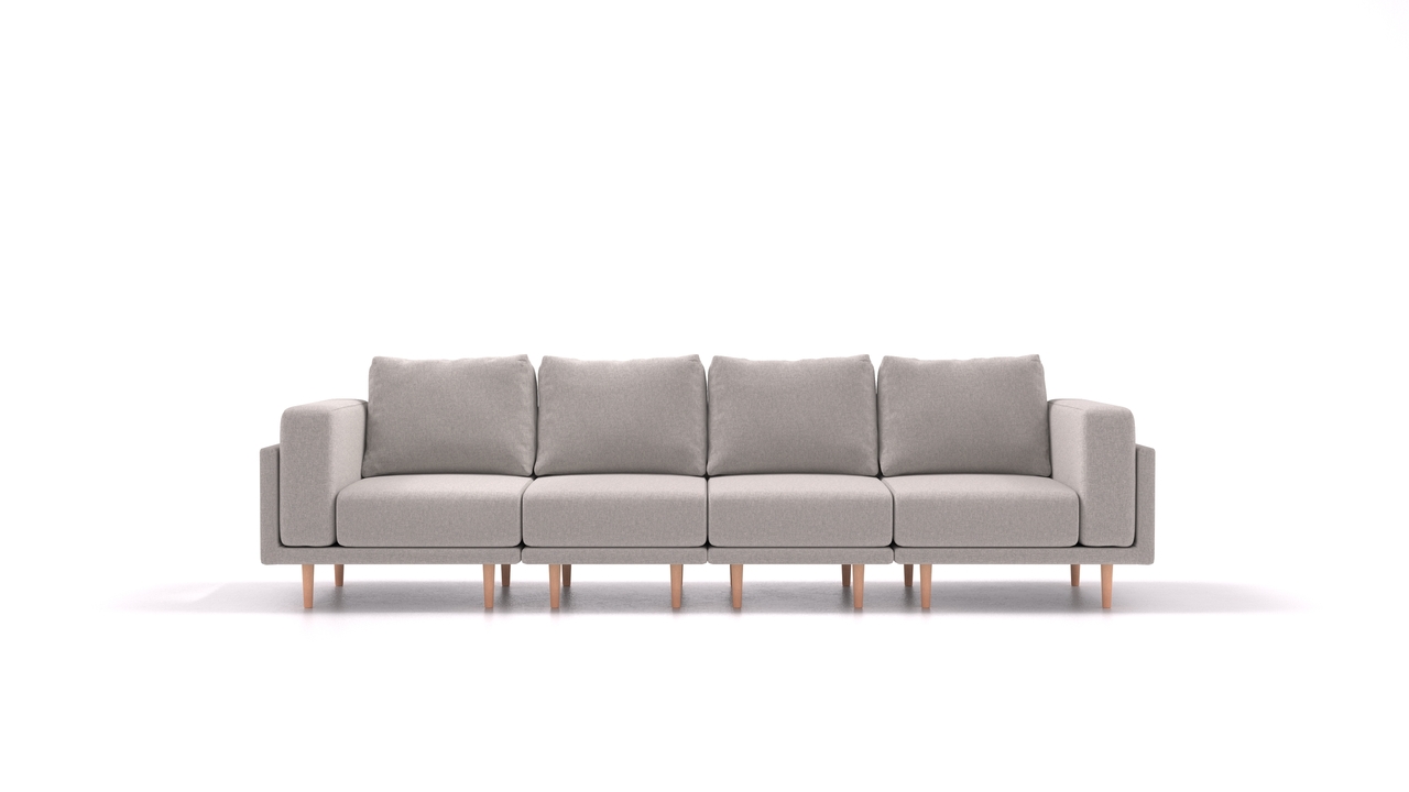 Modularni trosed sa drvenim nožicama Clooods 3S | FEYDOM